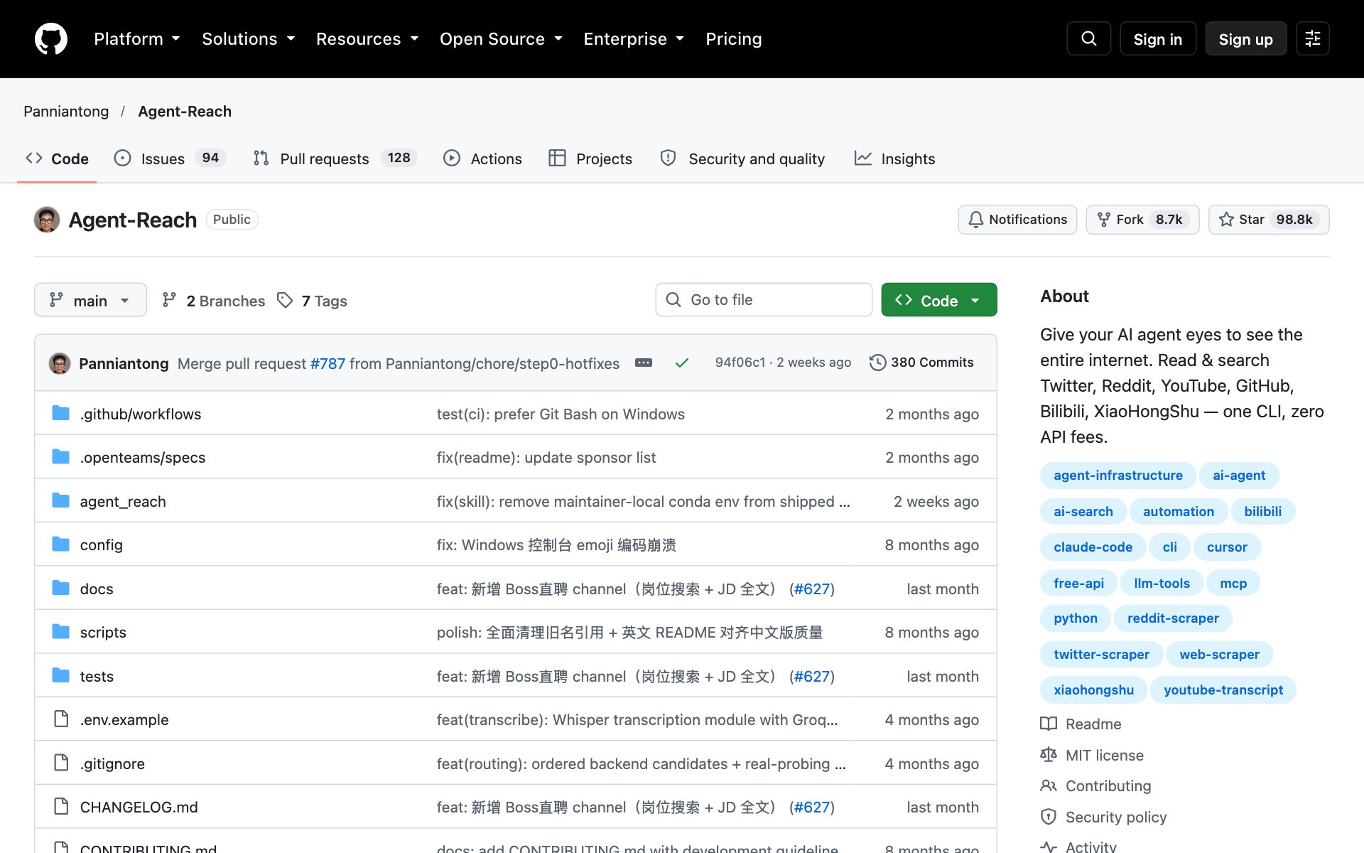 TELESCOPE Agent Reach - free lead lists from LinkedIn and more | Claude ...
